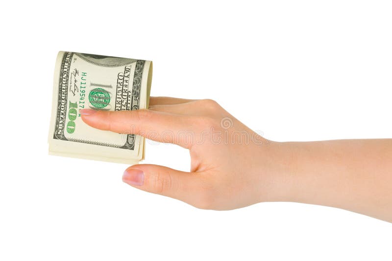 Hand, die Geld gibt stockbild. Bild von vertrag, hand - 16074927