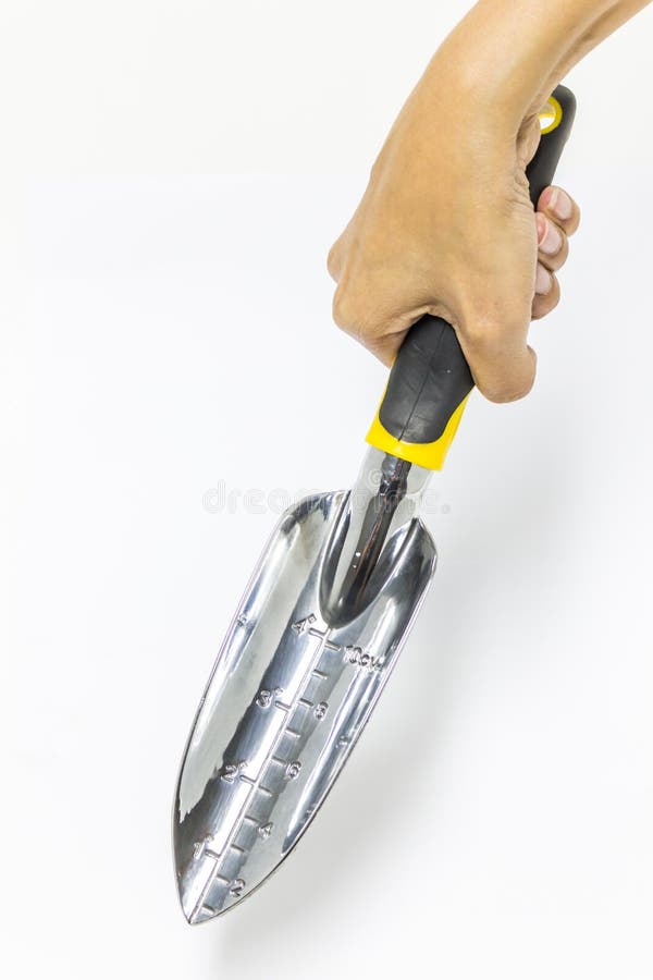 Hand Digging by Small Shovel Stock Photo - Image of flower, fork: 84114370