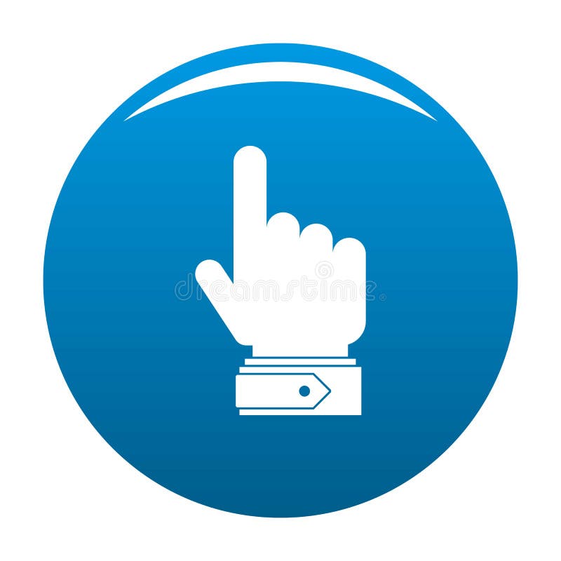 Hand Direction Icon Blue Vector Stock Vector - Illustration of hold ...