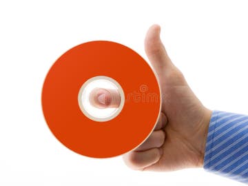Hand with disc stock photo. Image of compact, music, disc - 1485000