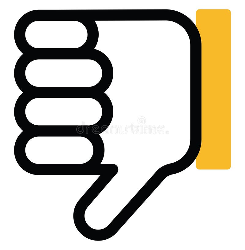 Hand Dislike. Thumb Down. Hand Drawn Dislike Doodle Icon. Hand Drawn ...