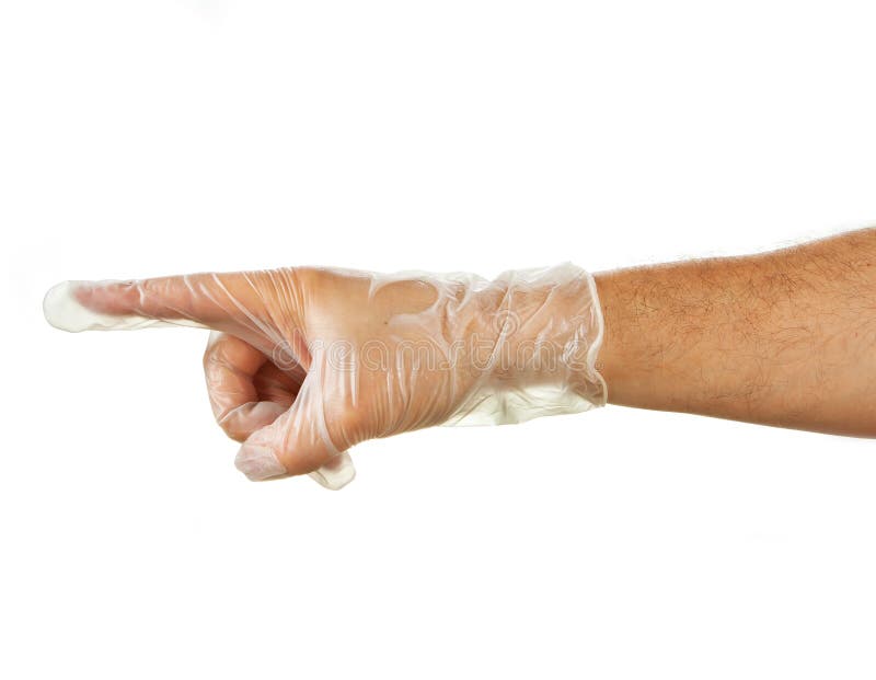 413 Hand Pointing Finger Rubber Glove Stock Photos - Free & Royalty ...