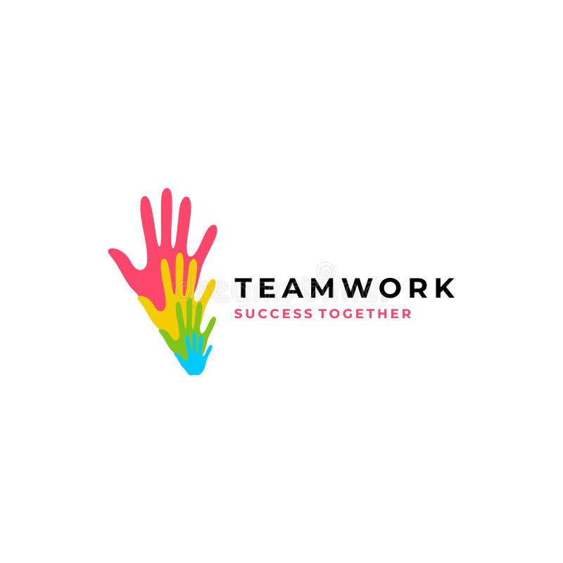 Hand Diversity Team Community Logo Design Vector Illustration Stock ...