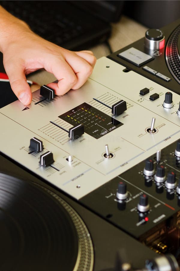 Crossfader of Audio Mixing Controller Stock Photo - Image of hifi ...