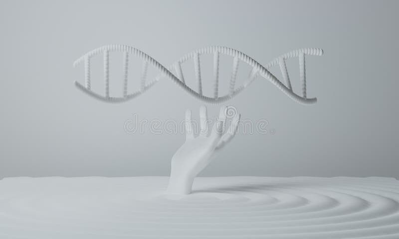 Hand with Dna Human Helix Molecules Cell, Research of Science ...