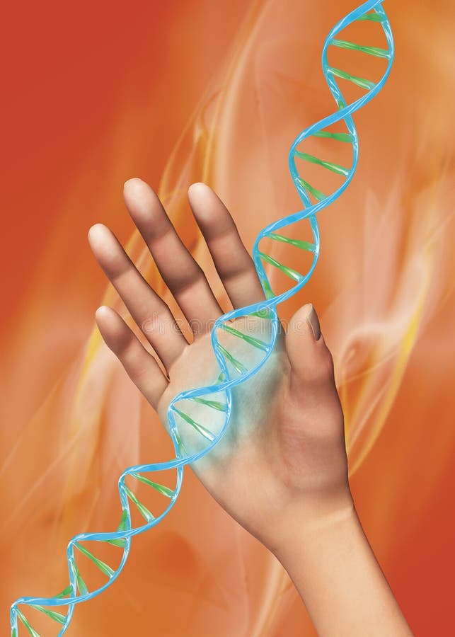 Hand and DNA stock photo. Image of development, genetics - 40869752