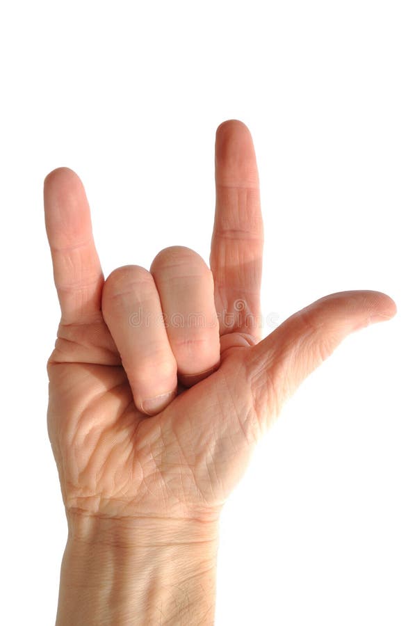Hand Sign Language I Love You Stock Photo - Image of human, gesturing ...