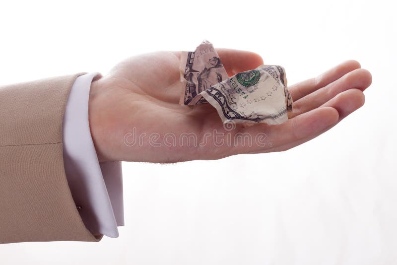 Hand with dollar stock photo. Image of purchasing, hand - 25591618