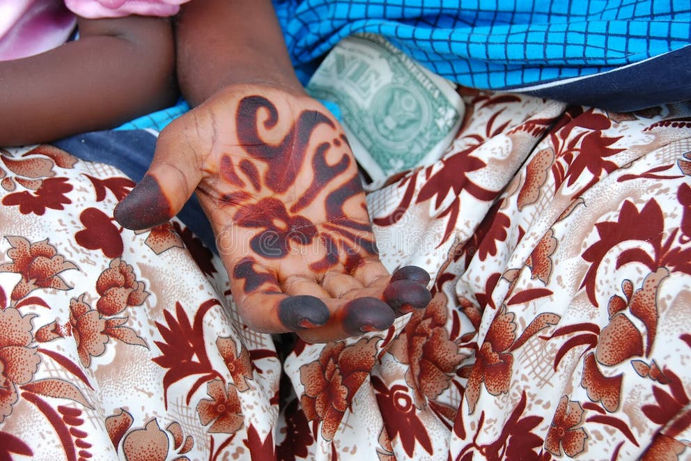Hand,dollar and henna stock photo. Image of henna, person - 8454524