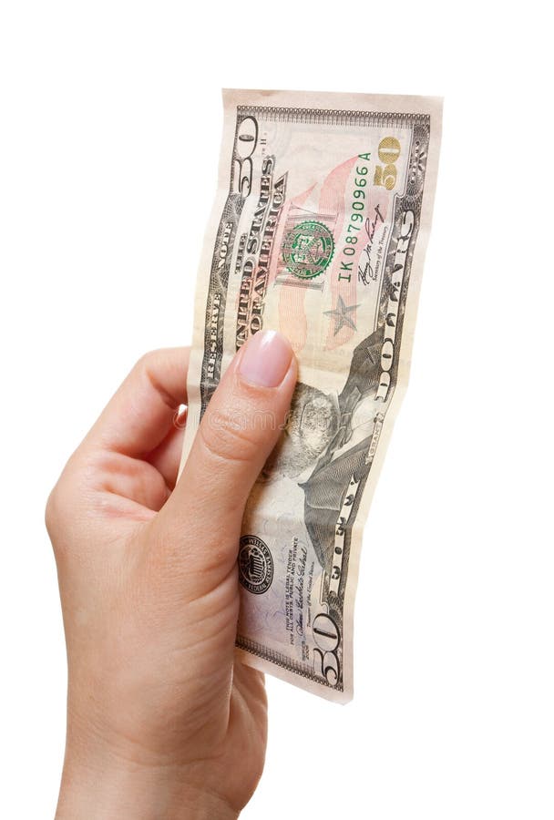 20 Dollar Bills Held in Hand Stock Photo - Image of bill, money: 169209360
