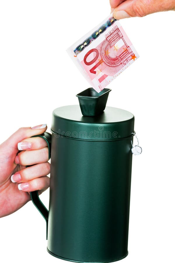 Hand with donation box stock image. Image of collect - 34426673