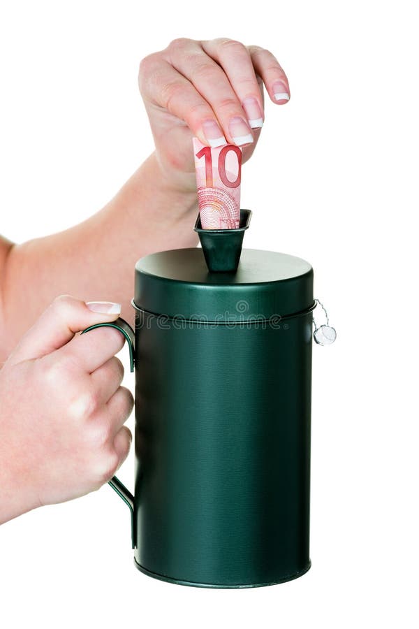 Hand with donation box stock image. Image of collect - 34426673