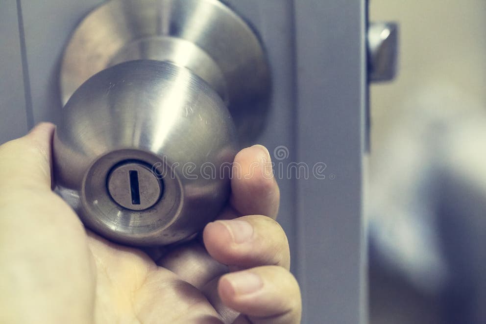 Hand on Door Knobs, Open Door Knobs Stock Photo - Image of design, isolated: 98569722