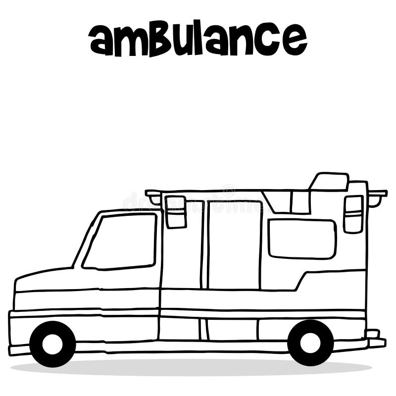 How To Draw Ambulance Car for Children. Step by Step Drawing Tutorial ...