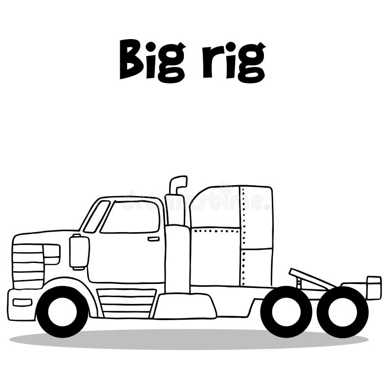 Big Rig Stock Illustrations – 1,402 Big Rig Stock Illustrations ...