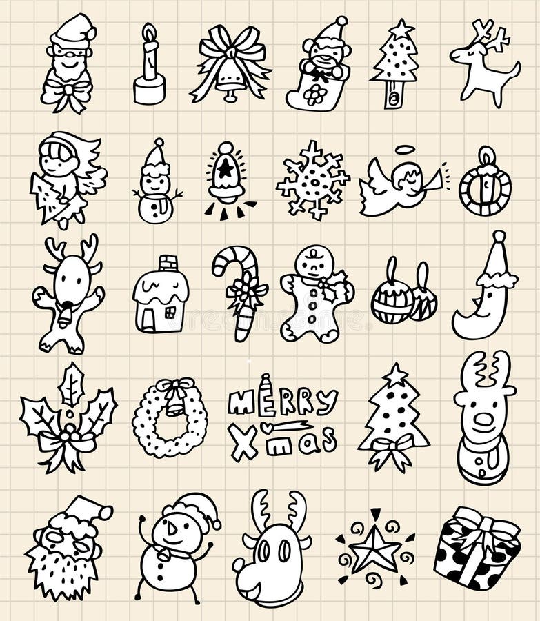 Christmas Shop, Sketch Drawing for Your Design Stock Vector ...