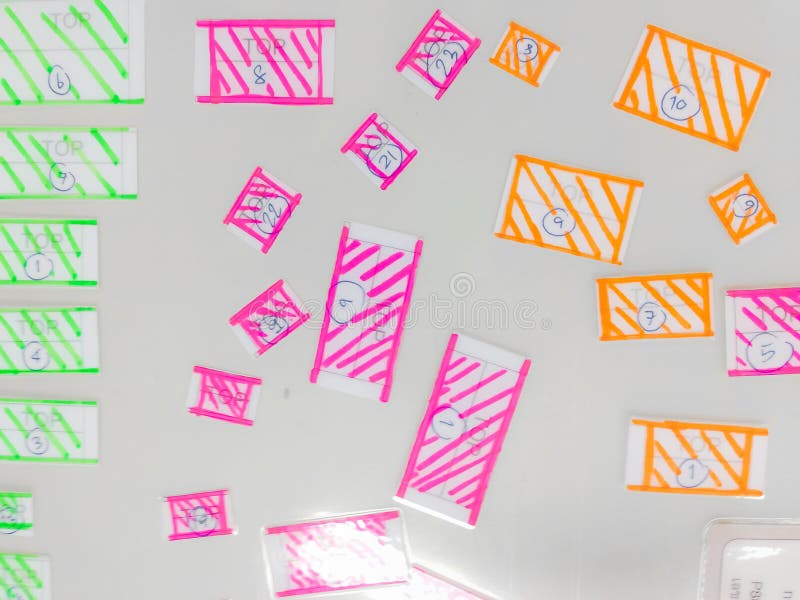 Hand Draw Colorful Highlight Design on Small Card with White Background ...