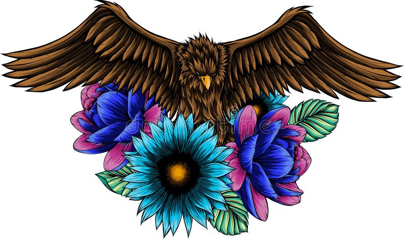 Hand Draw of Eagle Vector Illustration Design Stock Vector ...