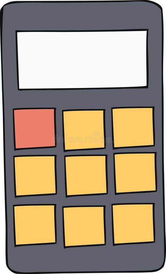 Calculator Draw Stock Illustrations – 3,121 Calculator Draw Stock ...