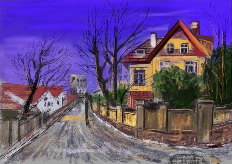 How to draw a Toy House stock vector. Illustration of educational ...