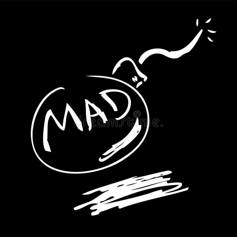 Hand Draw Illustration for Mad Explosion Stock Vector - Illustration of ...