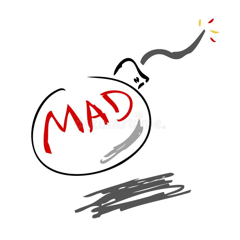 Hand Draw Illustration for Mad Explosion Stock Vector - Illustration of ...