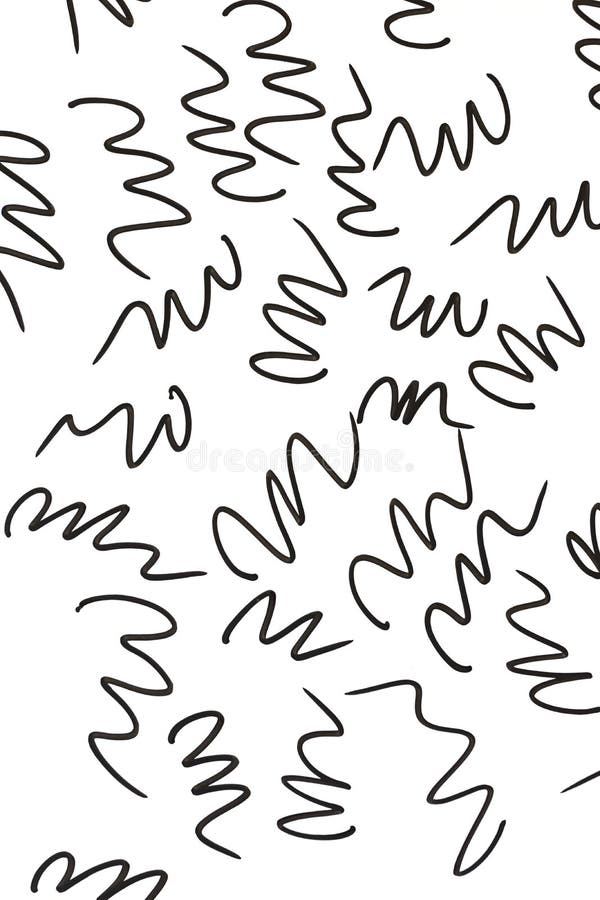 Hand-draw Ink Stripes Background. Creative Monochrome Hand Drawn ...