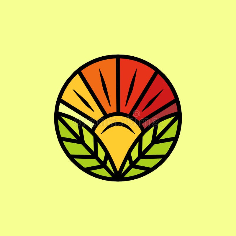 Hand Draw Leaf Nature Logo Vector Design Illustration Emblem Stock ...