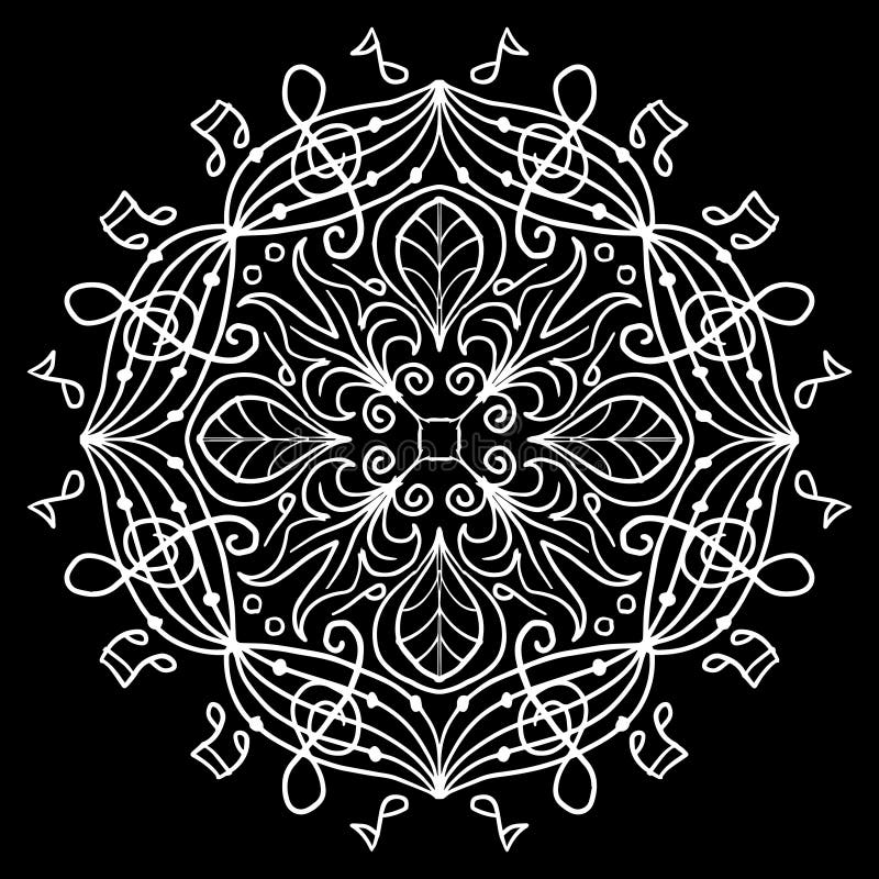 Musical Note Mandala Stock Illustrations – 52 Musical Note Mandala ...