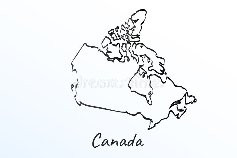 Canada Map from Black Pattern Composed Puzzles. Vector Illustration ...