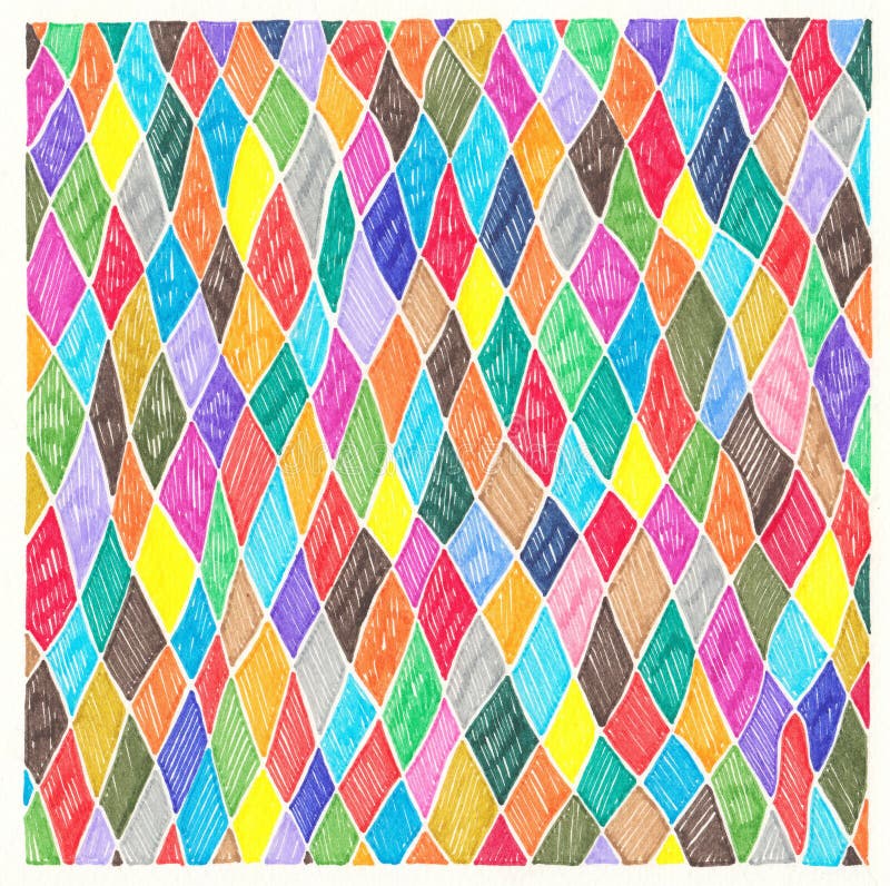 Hand Draw Marker Abstract Background Stock Illustration - Illustration ...