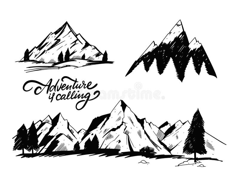 Hand Draw Clouds Doodle Set Engraving Style Vector Illustration Black