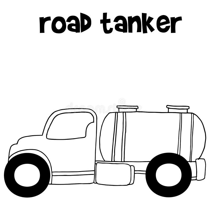 Road Tanker Transportation Collection Stock Stock Vector - Illustration ...