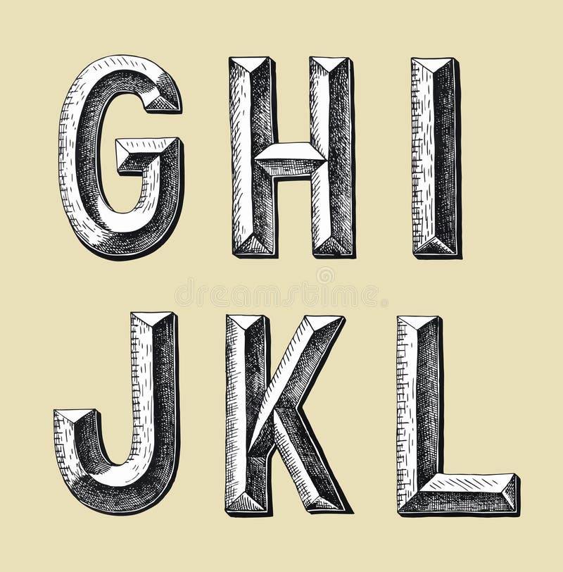 Sketchy alphabet design stock vector. Illustration of signs - 21162104