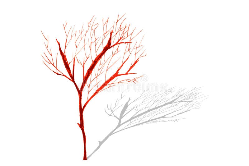 Sketch of Dead Tree without Leaves , Isolated on W Stock Vector ... Sketch of Dead Tree without Leaves , Isolated on W Stock Vector ...