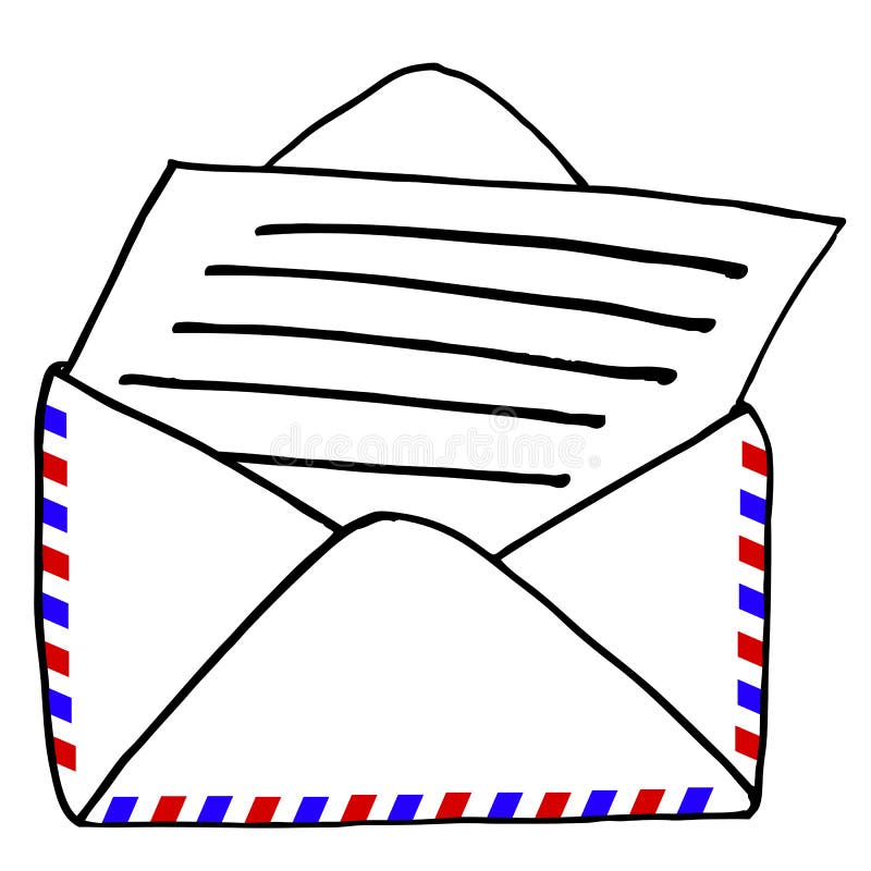 Valentine Envelope Red Heart Sketch Stock Illustrations – 131 Valentine ...