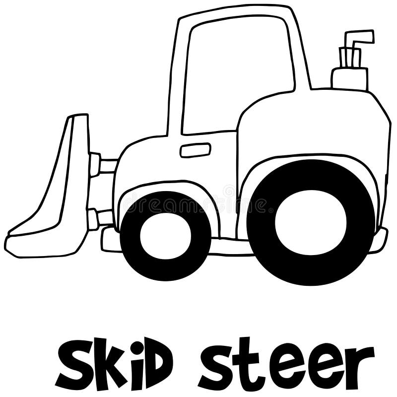Cartoon Skid Steer Stock Illustrations – 379 Cartoon Skid Steer Stock ...