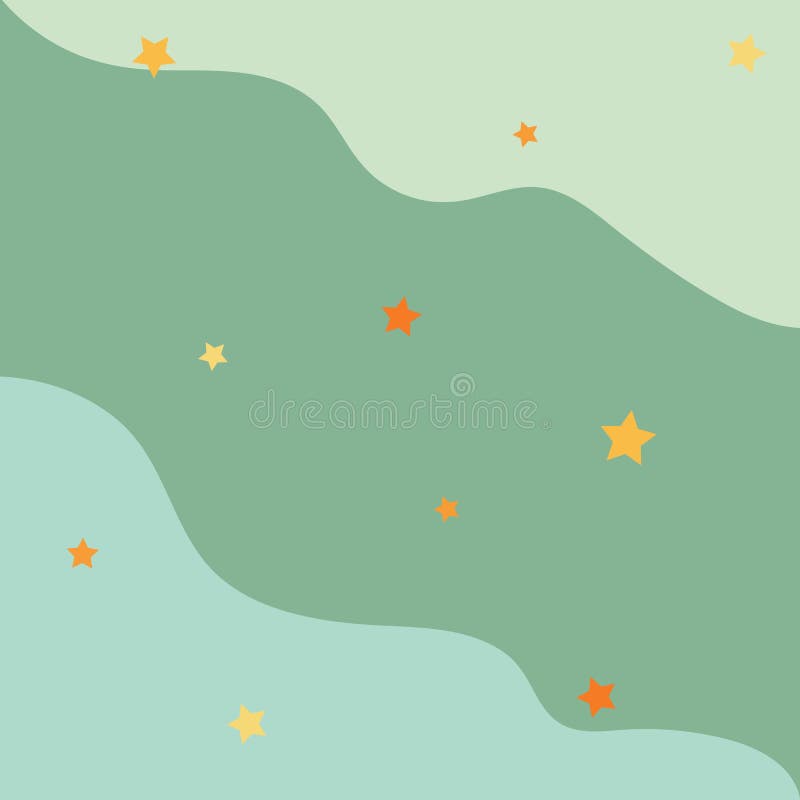 Hand Draw Vector Illustration with Stars on the Blue Stock Vector ...