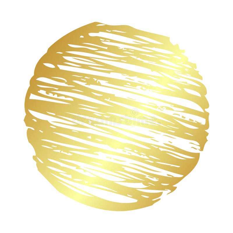 Scribble with a Gold Marker Stock Vector - Illustration of gold ...