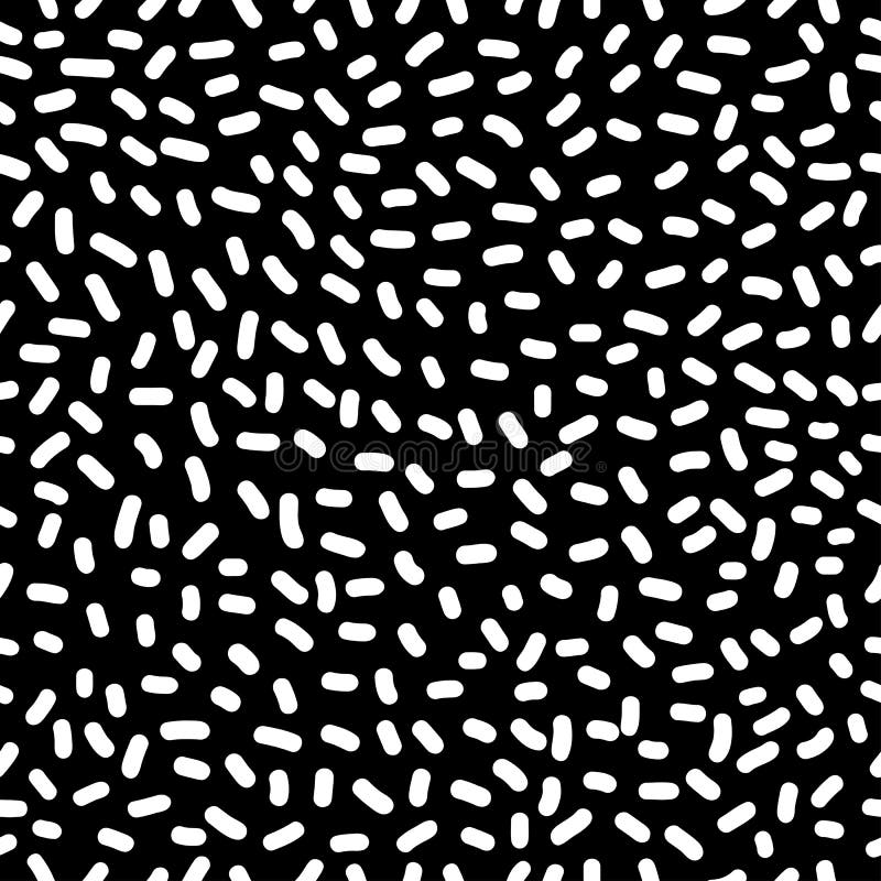 Hand Draw White Doodles Pattern Stock Illustration - Illustration of ...