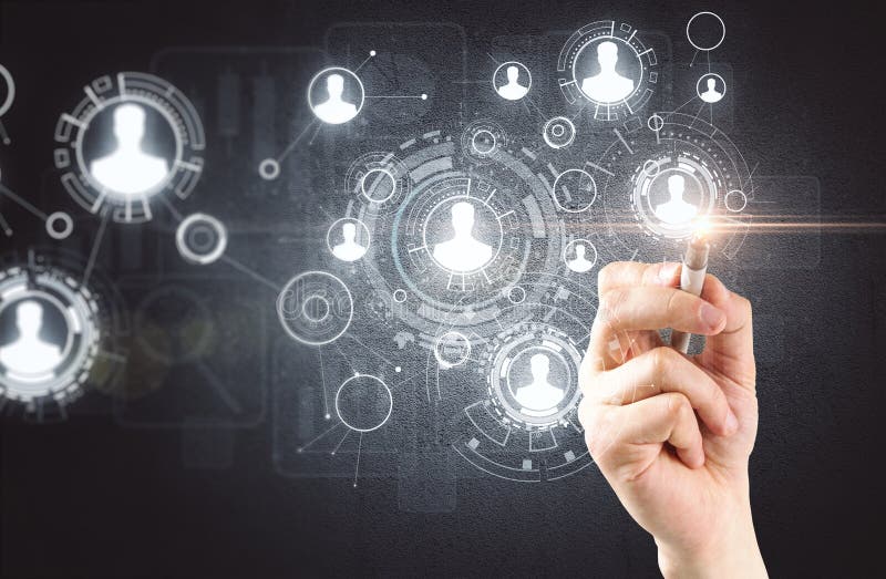 Media and future concept stock illustration. Illustration of analytics ...