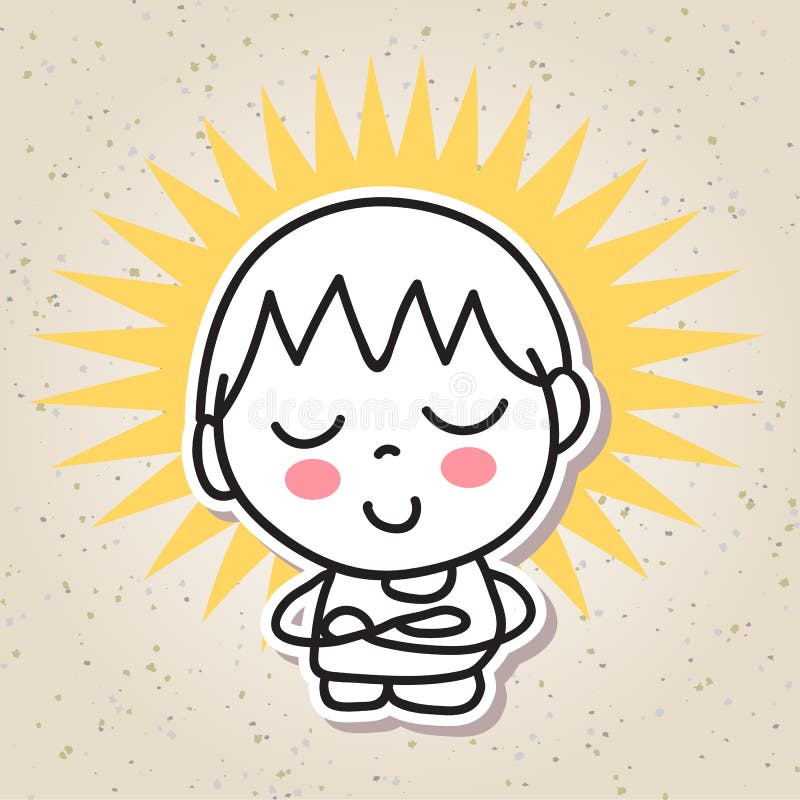 Hand Drawing Abstract People Happy Kid Happiness Concept Stock Vector ...