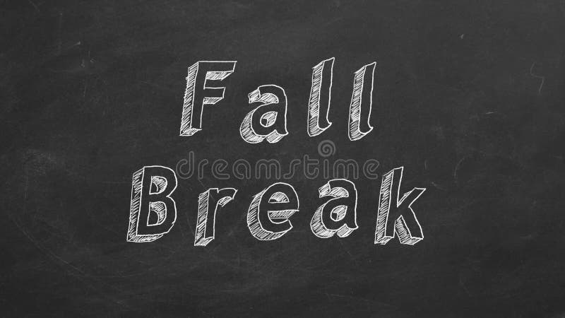 Fall Break stock footage. Video of chalkboard, animation - 199583756