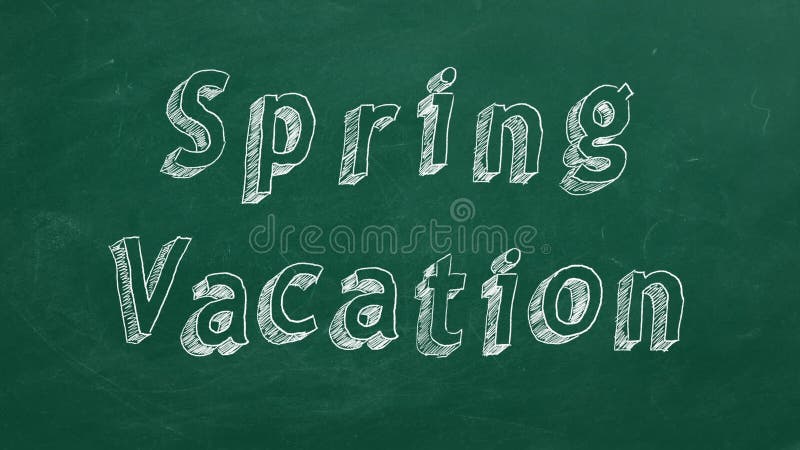 Spring Break stock video. Video of handwritten, break - 148381857