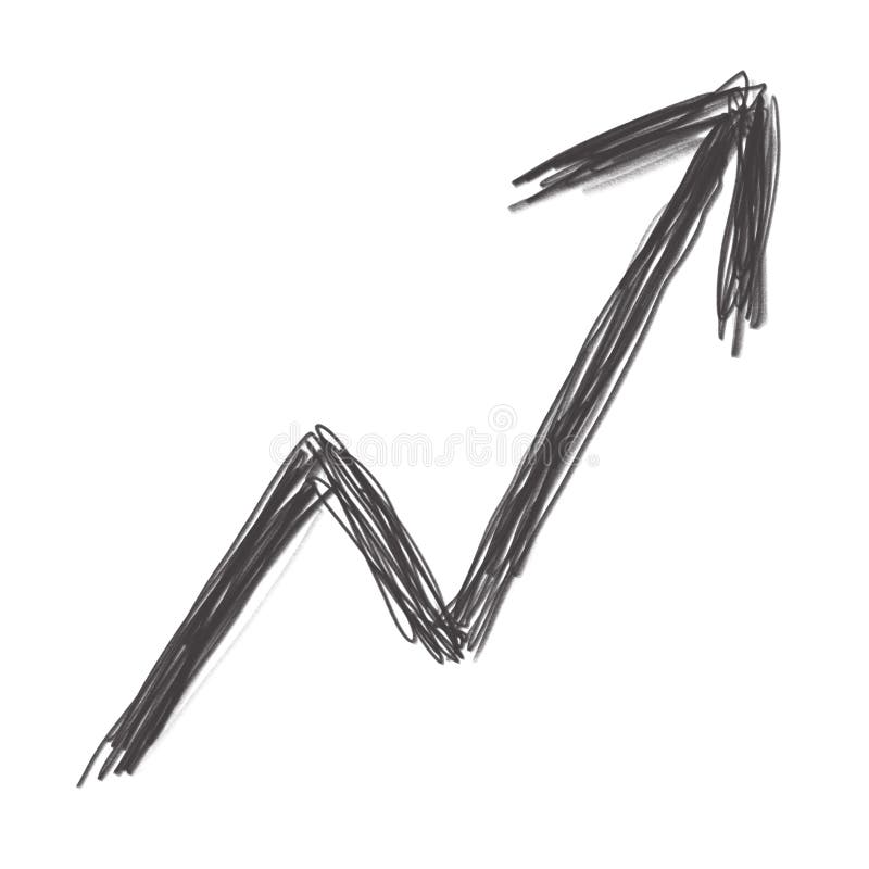 Hand Drawing Arrow Symbol Icon for Decorate Stock Illustration ...