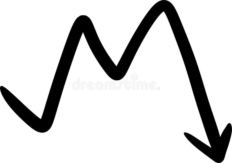 Hand Drawing Arrow Symbol Icon for Decorate Stock Illustration ...