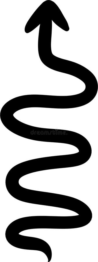 Hand Drawing Arrow Symbol Icon for Decorate Stock Illustration ...