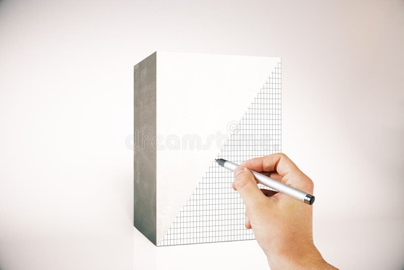 Hand drawing box stock illustration. Illustration of element - 80994923