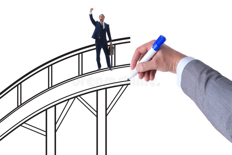 Business Crossing Bridge Stock Illustrations – 922 Business Crossing ...
