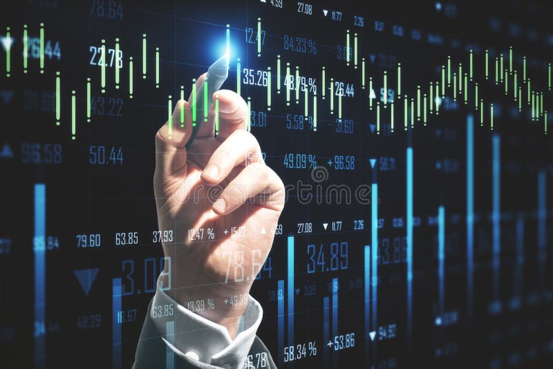 Hand Drawing Business Charts Stock Photo - Image of info, banking ...